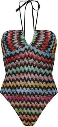 Missoni Maillot de bain une pi&egrave;ce en maille brillante &agrave; motif zigzag