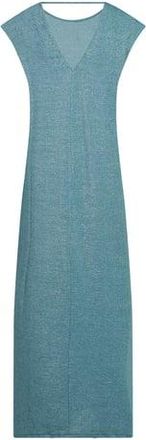 Vila Robe longue brillante &agrave; col rond