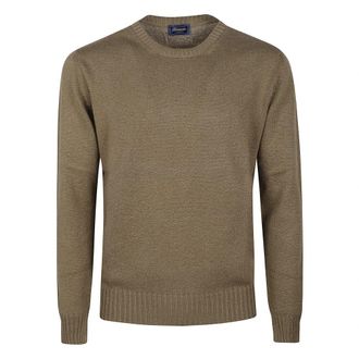 Drumohr Rundhals-Pullover - - Knitwear - Herren - Gr&uuml;n - L