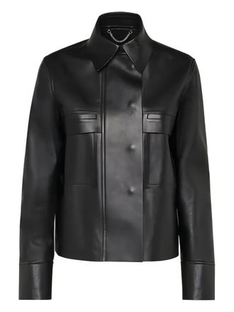Ferragamo veste en cuir - Noir