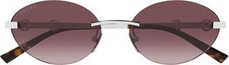 Gucci Sonnenbrille - - Accessories - unisex - Grau - 58 MM