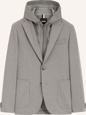 HUGO BOSS Blazer C-Hanry-J-hoodie253f Slim Fit silber