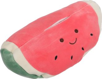 BESPORTBLE Kreativer Cartoon Melonen Taschentuchbox Halter Pl&uuml;sch Weich Tragbar Serviettenbox Auto und Zuhause Napkin Organizer Niedlich Zubeh&ouml;r