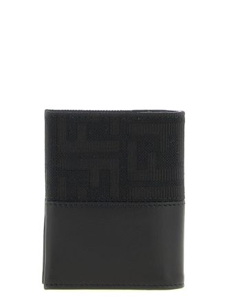 Fendi FF Zucca Jacquard Card Case - Black