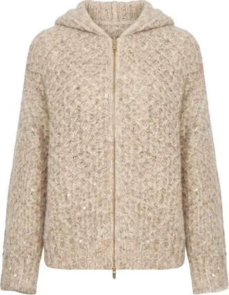 PESERICO Damen, Strickwaren, Beige, MGr&ouml;&szlig;e