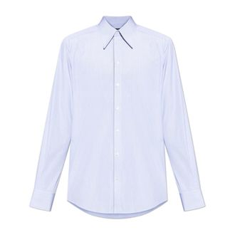 Dolce & Gabbana Homme, Chemises, Bleu, Taille: M Chemise avec boutons de manchette