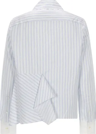 J.W.Anderson Asymmetrical Drape Shirt - Azure