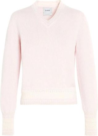 Barrie Femme, Pulls, Rose, Taille: 38 FR Jersey Col V