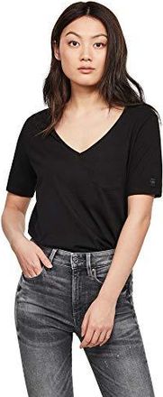 G-Star RAW Core Ovvela T-Shirt Femme, Noir (dk black D17258-4107-6484), XS