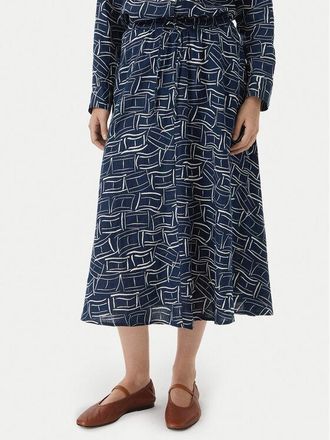 Tommy Hilfiger Midirock WW0WW50753 Dunkelblau Regular Fit
