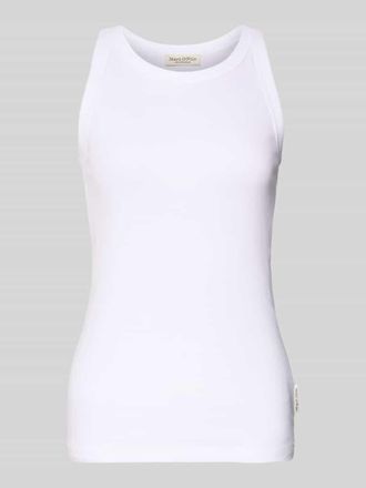 Marc O'Polo Shaped Fit Tanktop aus Ripp-Jersey mit Rundhalsausschnitt