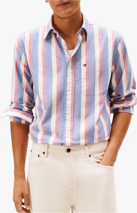 Tommy Hilfiger Chemise &agrave; rayures en coton