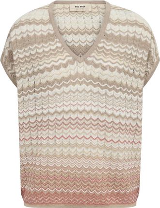 Mos Mosh MOS Mosh, Femme, Pulls, Beige, Taille: 36 FR V-neck Tricots