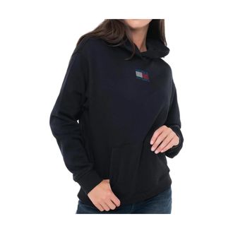 Tommy Jeans TJW RLX Party Flag Hoodie - - Sweatshirts & Hoodies - Damen - Schwarzk - S