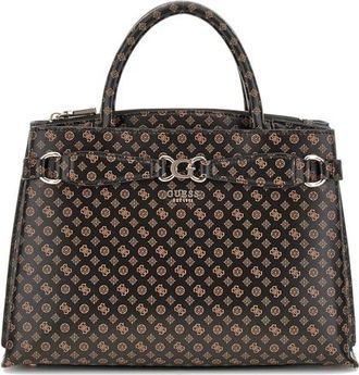 Guess Arlena Girlfriend Satchel Mocha Logo