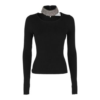 Giuseppe Di Morabito Kristallstricktop - - Knitwear - Damen - Schwarzk - L