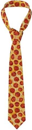 Generic Cravate Homme Texture De La Pizza Pepperoni Classique Tie &Eacute;l&eacute;gant Cravates Homme Pour Affaires &Eacute;v&eacute;nements Remise De Dipl&ocirc;me