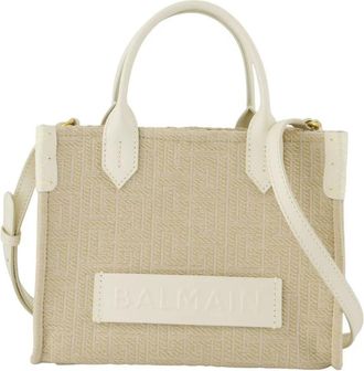 Balmain Shopper & Totes - B-Army Shopper Bag - Leather - Neutral - Gr. unisize - in Beige - für Damen