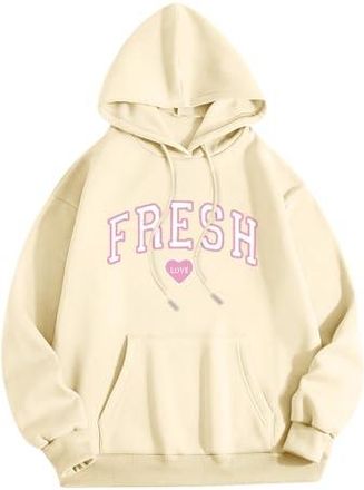 Generic Fresh Love Sturniolo Sweat &agrave; capuche l&eacute;ger pour femme et homme, Beige., M