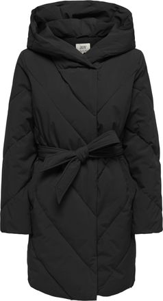 Jacqueline de Yong Jdyvillon Long Hood Belt Puffer Otw Hab