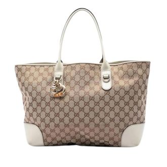 Gucci Sac cabas Pre-owned Heart Bit - Femme - Pre-owned - Beige - Taille: ONE Size