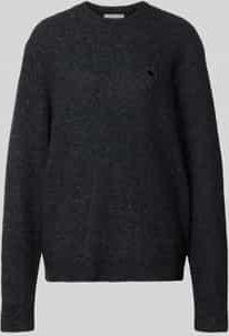 Carhartt Work in Progress Strickpullover mit Logo-Stitching Modell CURTIS