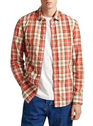 Pepe Jeans London Peterson Chemise, Orange (Burnt Orange), L Homme