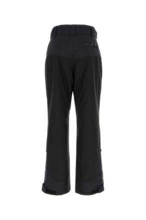 Palm Angels Mens Black Polyester Ski Pant Blackwhite Pantaloni Trousers
