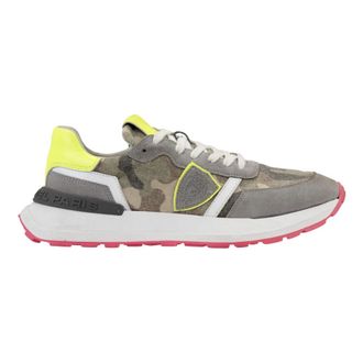 Philippe Model Camouflage-Stil Schn&uuml;r-Damensneakers - - Shoes - Damen - Grau - 38 EU