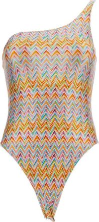 Missoni Femme, Maillots de bain, Multicolore, Taille: 36 FR Maillot de bain une &eacute;paule en tissu technique