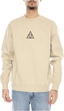 HUF Huf, Homme, Sweatshirts et sweats &agrave; capuche, Beige, Taille: M SweaT-shirt ras du cou
