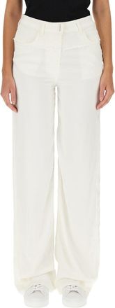 Givenchy Oversized Denim Viscose Jeans - White