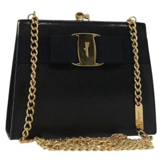 Ferragamo Pre-owned Cuir sacs-ports-paule - Femme - Pre-owned - Noir - Taille: ONE Size