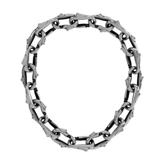 John Richmond Kettenhalskette mit silbernen Stacheln - - Accessories - Damen - Grau - ONE SIZE