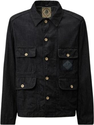 C.P. Company C.p. Company, Homme, Vestes, Bleu, Taille: M Veste Medium en Denim 3/2