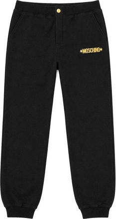 Moschino Sweathose Couture! Milano Jogginghose Gold Metal Logo Hose Jogpants (1-tlg) Dreidimensionales Moschino Logo aus Metall