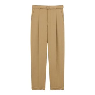 Saint Laurent Pantalon Classique - - Trousers - Herren - Beige - L