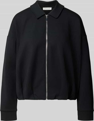 Christian Berg Sweatjacke mit Umlegekragen