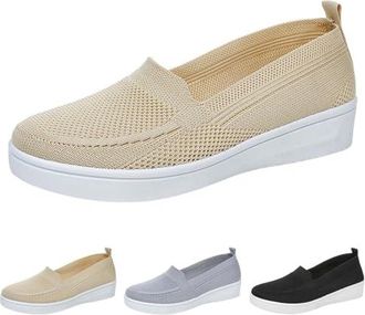 Generic Chaussures orthop&eacute;diques pour femme - Sans lacets - Semelle souple - En maille respirante - Chaussures de loisirs dext&eacute;rieur l&eacute;g&egrave;res et d&eacute;contract&eacute;es 