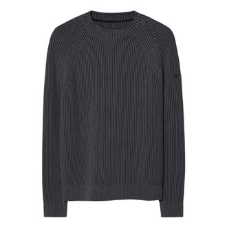 Roberto Ricci Design Cotton 7 Techno Wash Rundhals Pullover - - Knitwear - Herren - Schwarzk - M