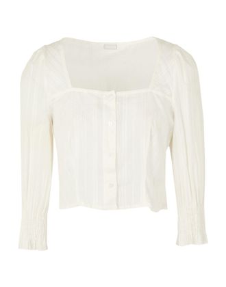 8 by YOOX COTTON BUTTON-FRONT TOP