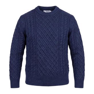 Sebago Flemish Irish Rundhals - - Knitwear - Herren - Blau - M
