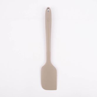 Kochblume Design-Teigschaber L | Premium-Silikon & BPA frei| Hitzebeständig | Spülmaschinenfest | 30cm | Farbe: taupe