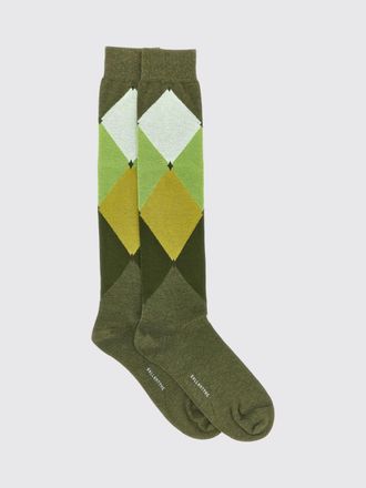 Ballantyne Hohe Socken aus Baumwollmischung mit Rautenmuster und Kontrastlogo
