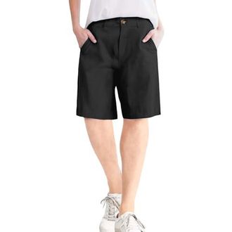 Generic Short De Bain Taille Haute Femme Bermudas Rose Large Rembourr&eacute; Basketball Sculptant Poule Soie Galbant Danse Genou Sequins Corsaire Sportswear 40 Ann&eacute;