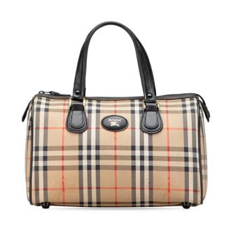 Burberry Sac &agrave; main Pre-owned &agrave; fermeture &eacute;clair sur le dessus - Femme - Pre-owned - Brun - Taille: ONE Size