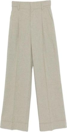 Alberta Ferretti Femme, Pantalons, Gris, Taille: 36 FR Wide Pantalons