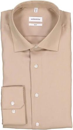 Seidensticker Seidensticker Herren Hemd beige Baumwolle
