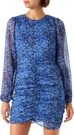 Pieces Pieces Damen Pcnavi Dress Bc Kleid, Kentucky Blue/AOP:Graphic, XS EU