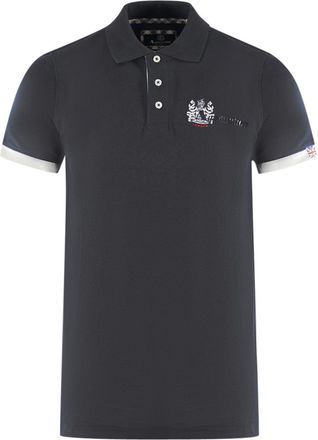Aquascutum London Aldis Schwarzes Poloshirt